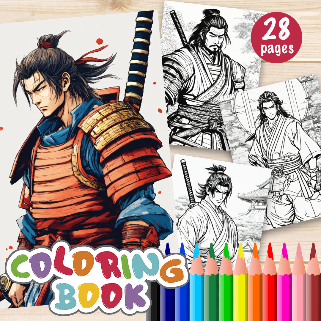 28 Samurai Coloring Book, Japanese Samurai Coloring Pages With Samurai ...