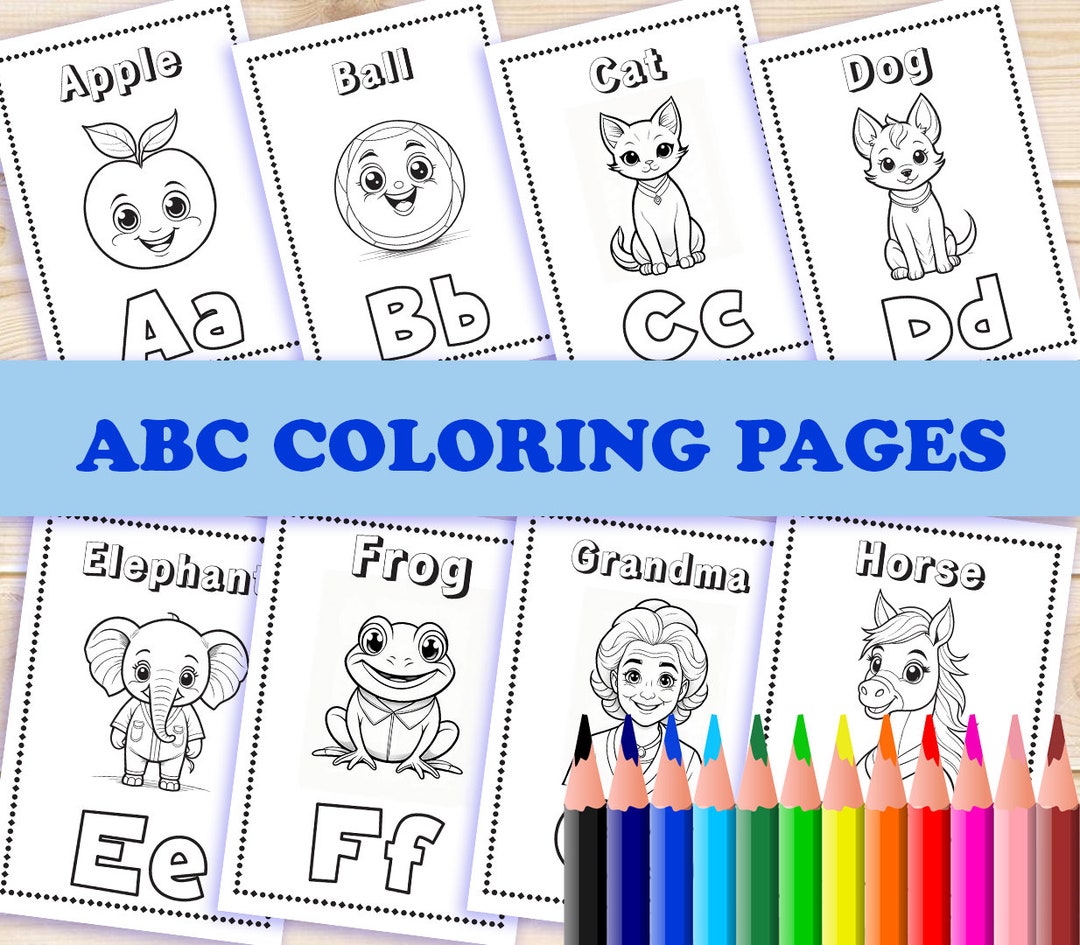 ABC Coloring Pages, Coloring Pages, Preschool Kindergarten Kids ...