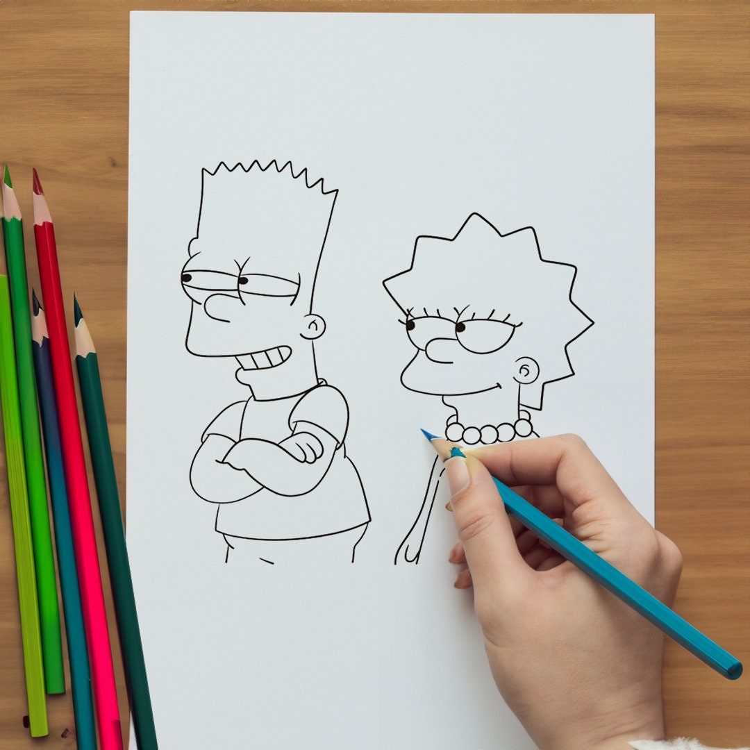 15 the Simpsons Coloring Book, Kids Coloring Book, Kids Coloring Pages ...