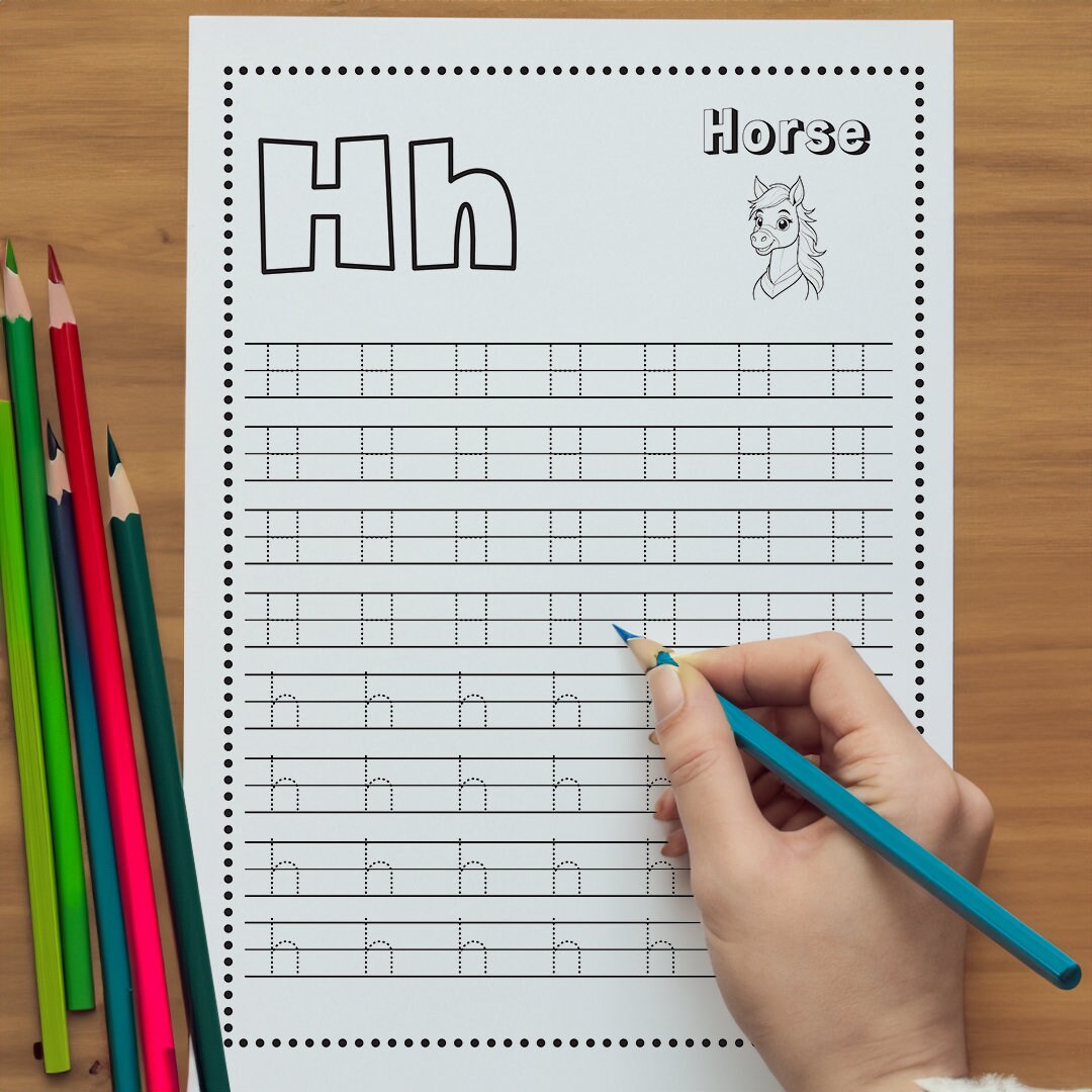 Trace and Color the Alphabet / Alphabet Tracing Sheet / ABC Tracing ...