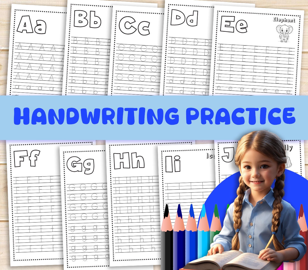 Trace and Color the Alphabet / Alphabet Tracing Sheet / ABC Tracing ...