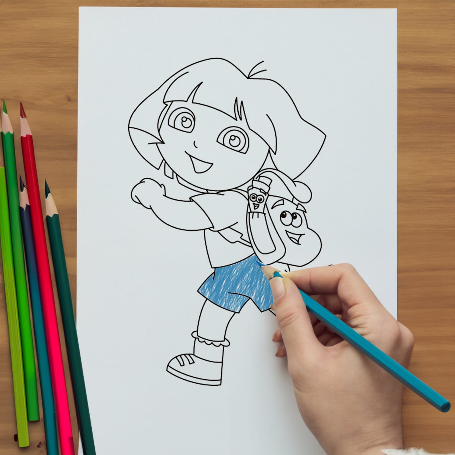 18 Cartoon Coloring Book, Kids Coloring Book, Kids Coloring Pages, Easy ...