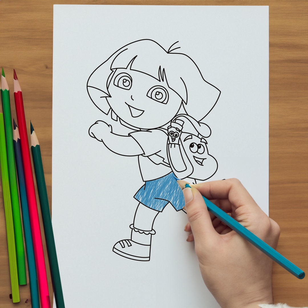 18 Cartoon Coloring Book, Kids Coloring Book, Kids Coloring Pages, Easy ...