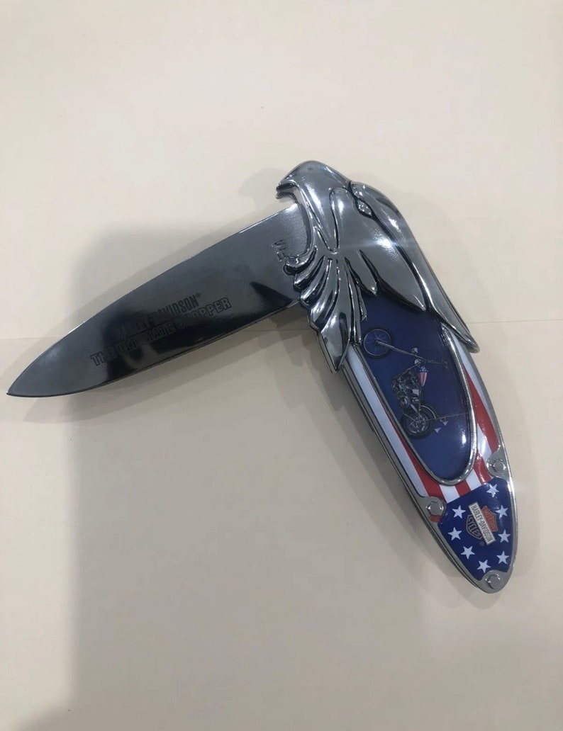 Harley-davidson Ultimate Chopper Collector Folding Knife Franklin Mint ...