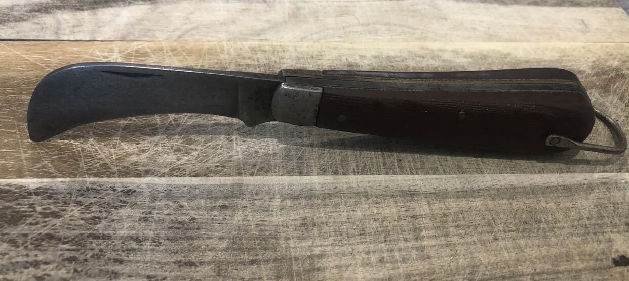 Vintage M Klein & Sons Hawkbill Utility Pruning 4 Pocket Knife Made in ...