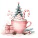 20 Pink Christmas Tree Clipart Bundle Pastel Holiday Clip Art Hot Pink ...