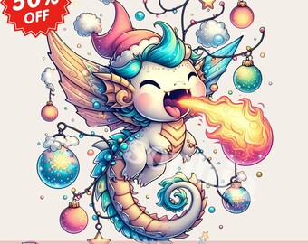Chibi Dragon, Cute Baby Dragons, Christmas Dragon, Cute Dragon Png ...