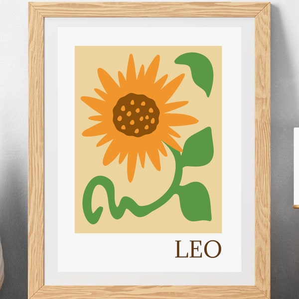 Leo Zodiac - Etsy