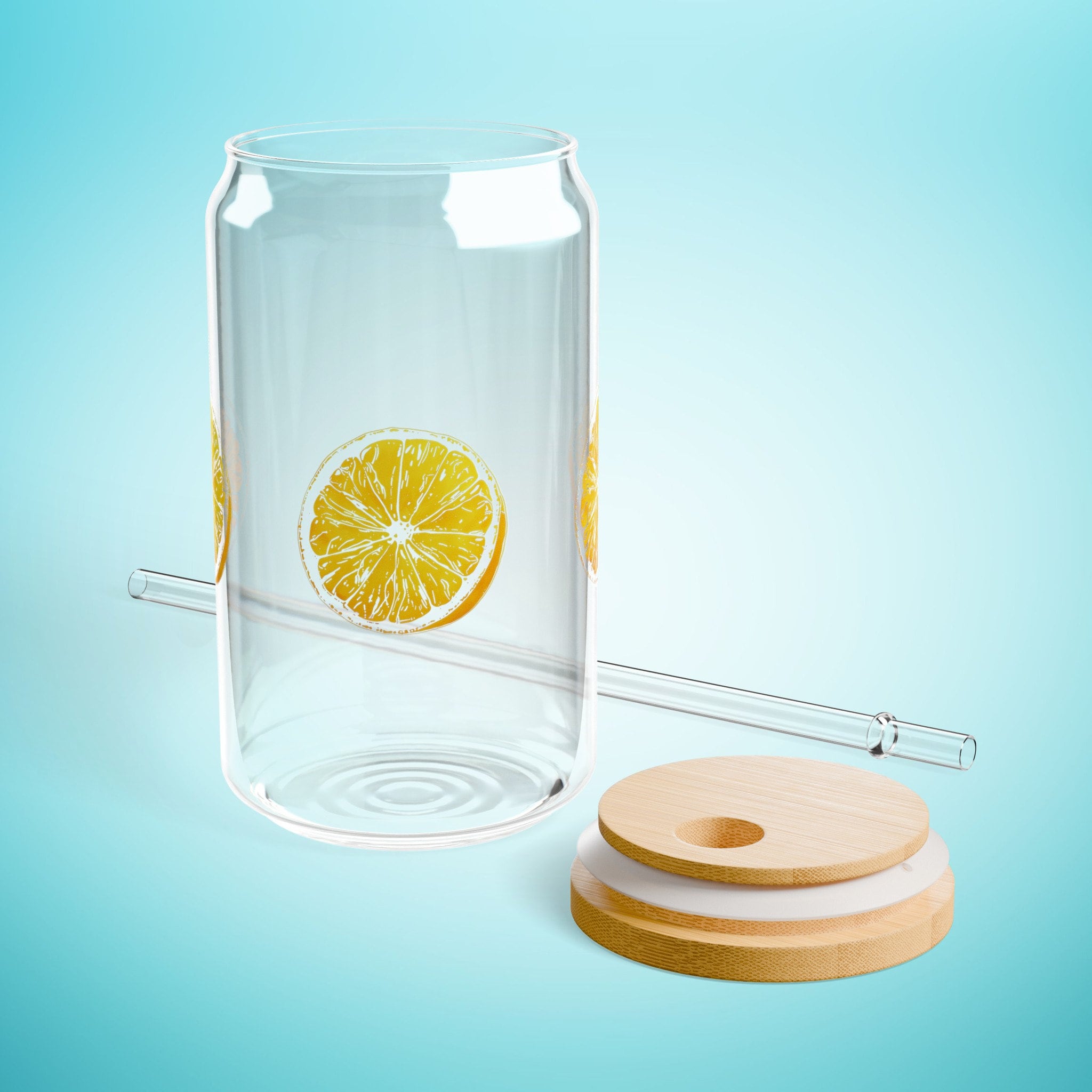 Citrus Sipper Glass Cute Lemon Cup Lemonade Glasses Picnic Cups Summer ...