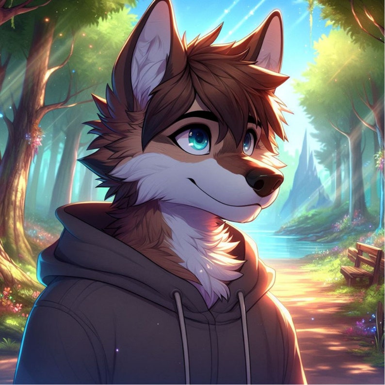 Furry Sticker - Etsy