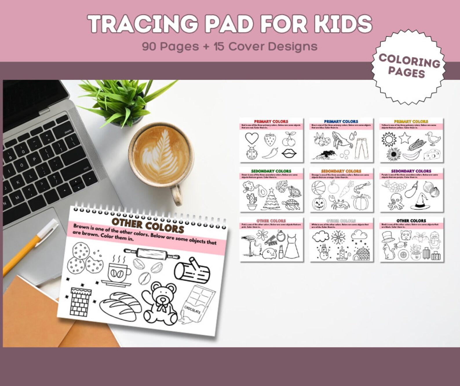 Editable Tracing Pads for Kids, Tracing Worksheets, Activity Sheets ...