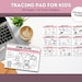 Editable Tracing Pads for Kids, Tracing Worksheets, Activity Sheets ...