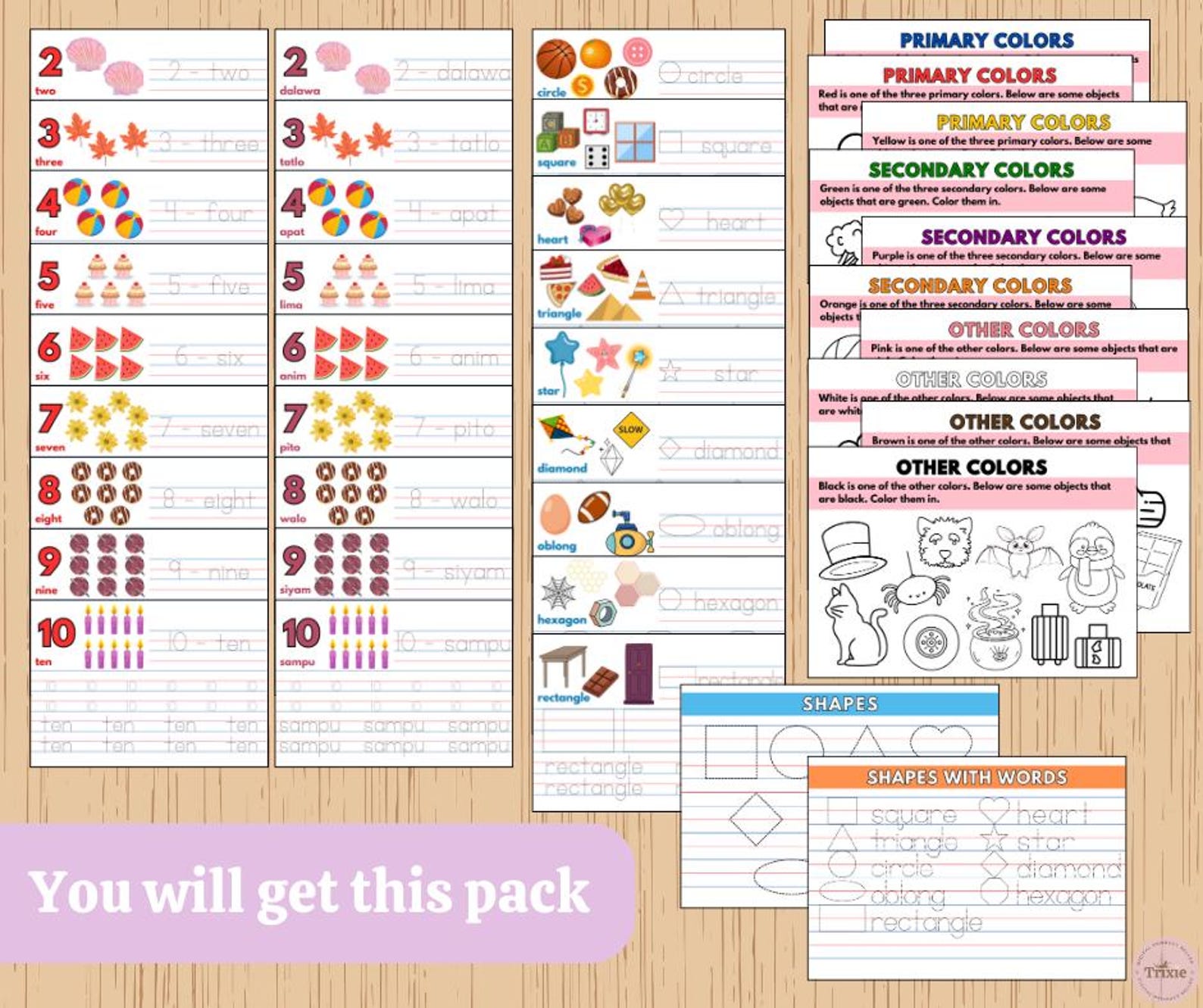 Editable Tracing Pads for Kids, Tracing Worksheets, Activity Sheets ...