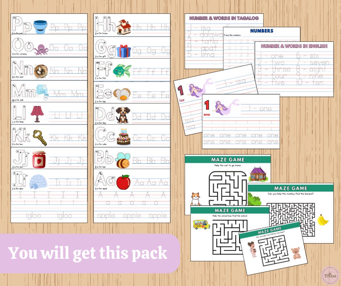 Editable Tracing Pads for Kids, Tracing Worksheets, Activity Sheets ...