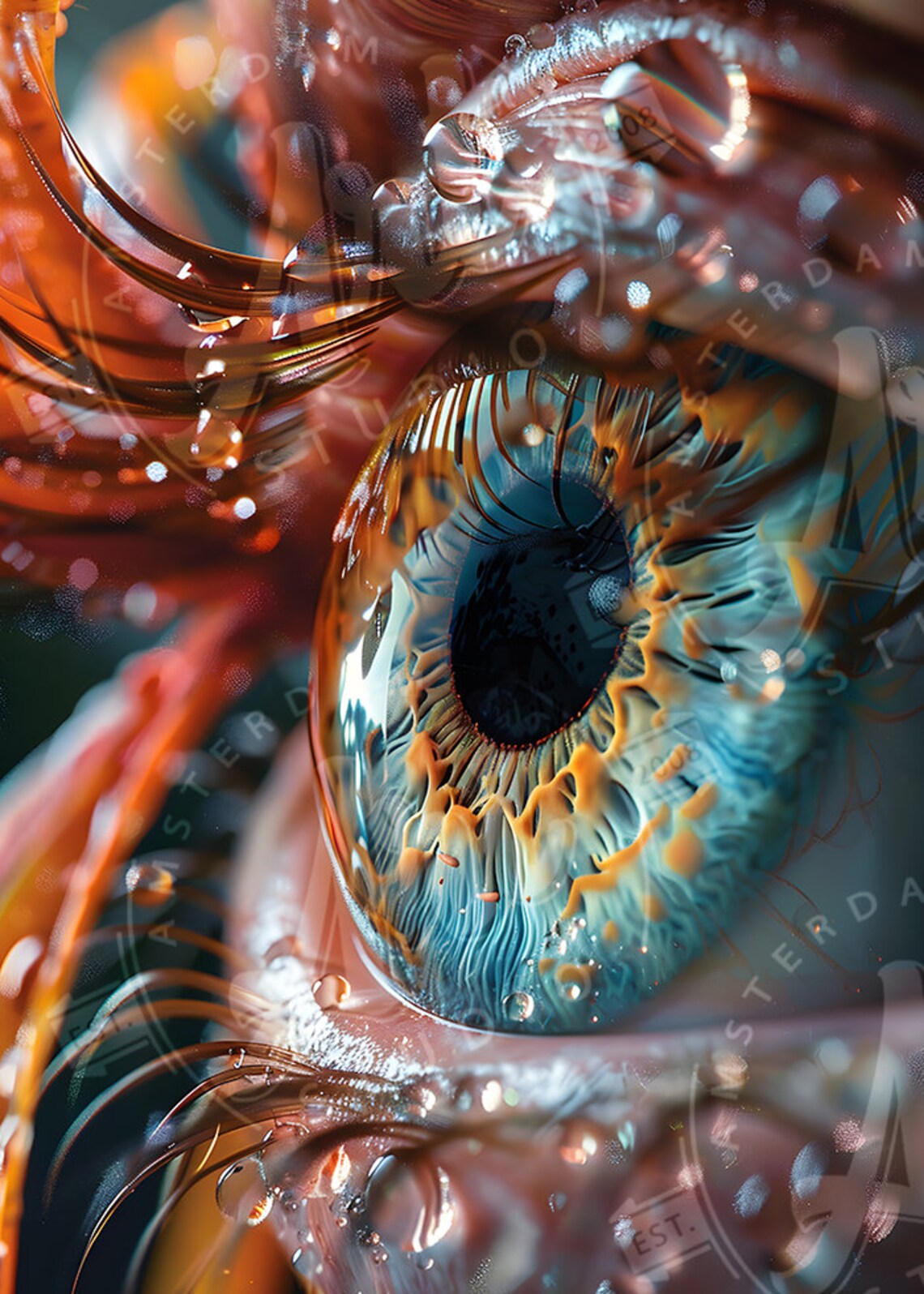 Downloadable Print. Mesmerizing Artwork of Microscopic Eyes. Enjoy Our ...