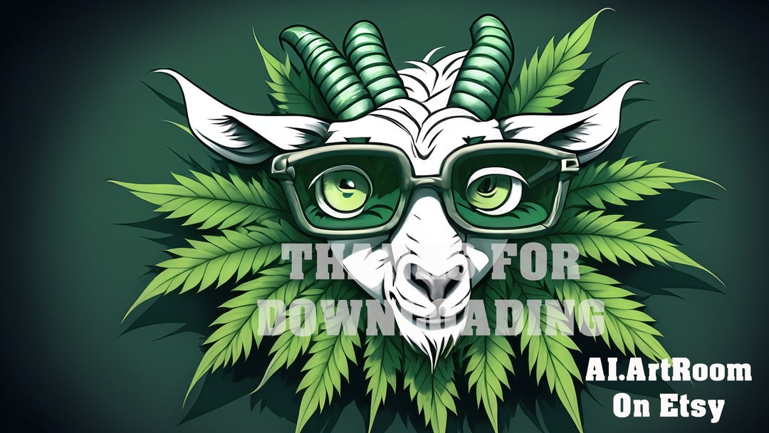 Background Wallpaper THC Goat 7 1920x1080px PNG - Etsy