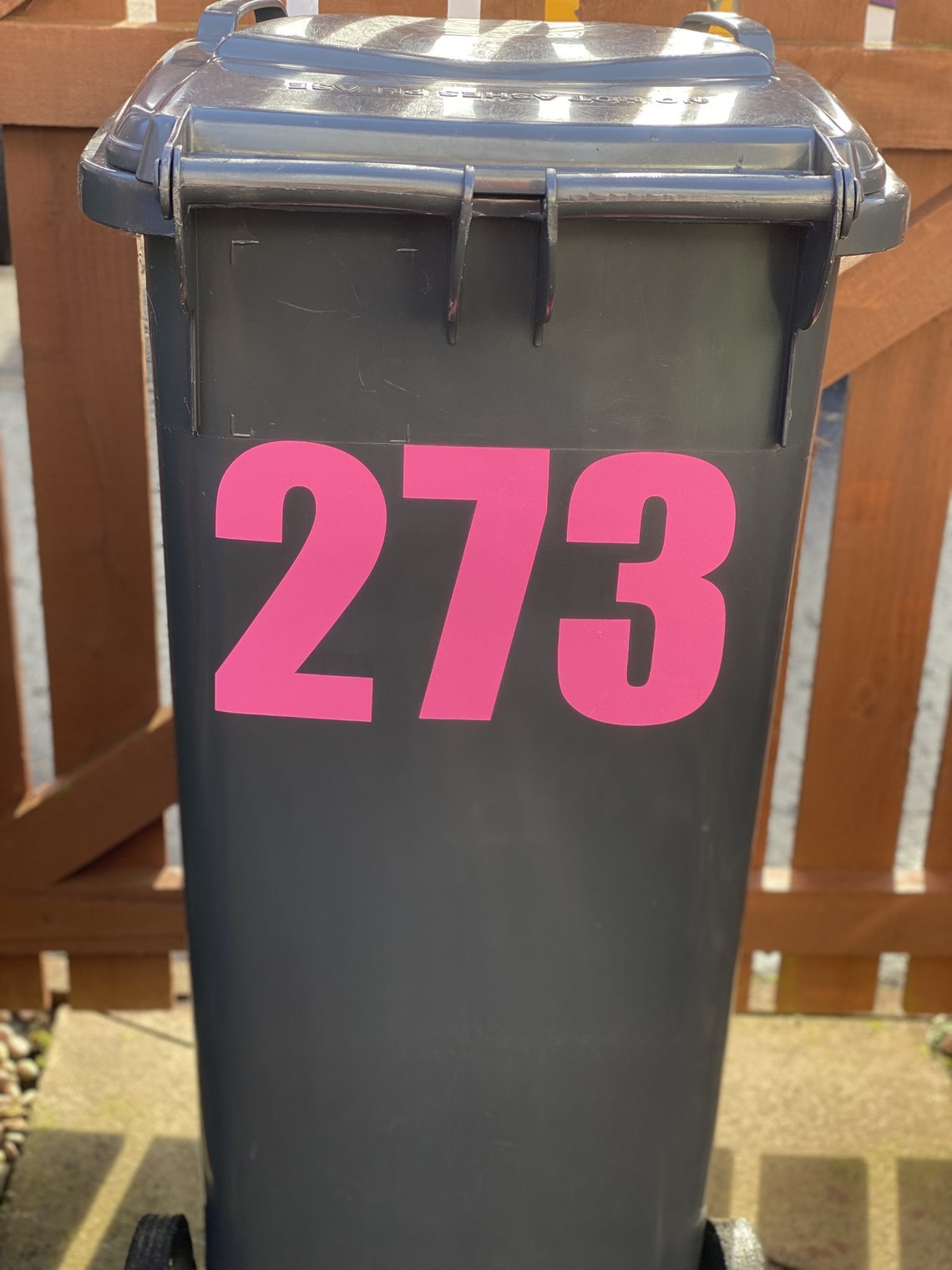 Wheelie Bin Numbers, Bin Numbers, Bin Stickers, Custom Wheelie Bin ...