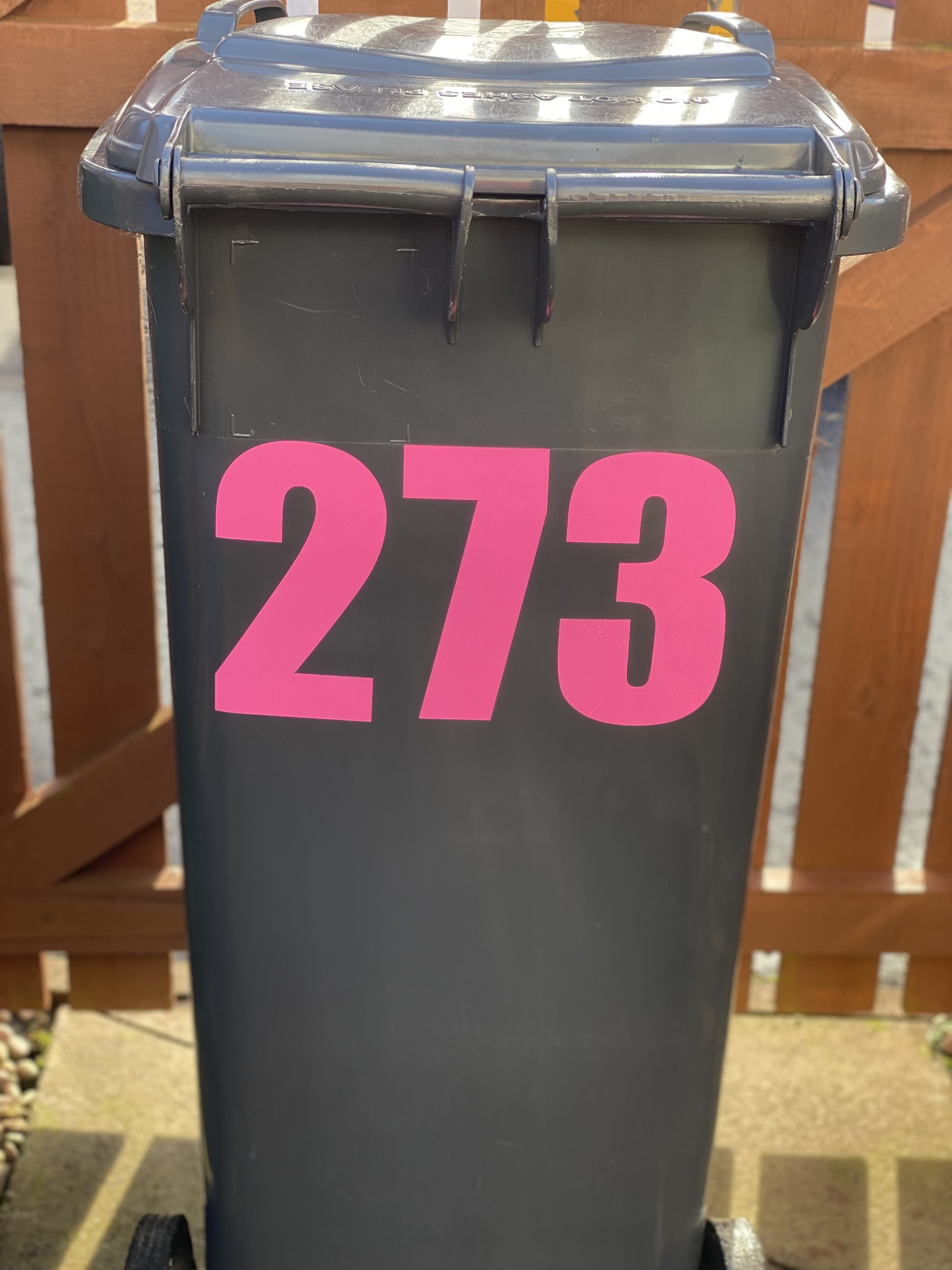 Wheelie Bin Numbers, Bin Numbers, Bin Stickers, Custom Wheelie Bin ...