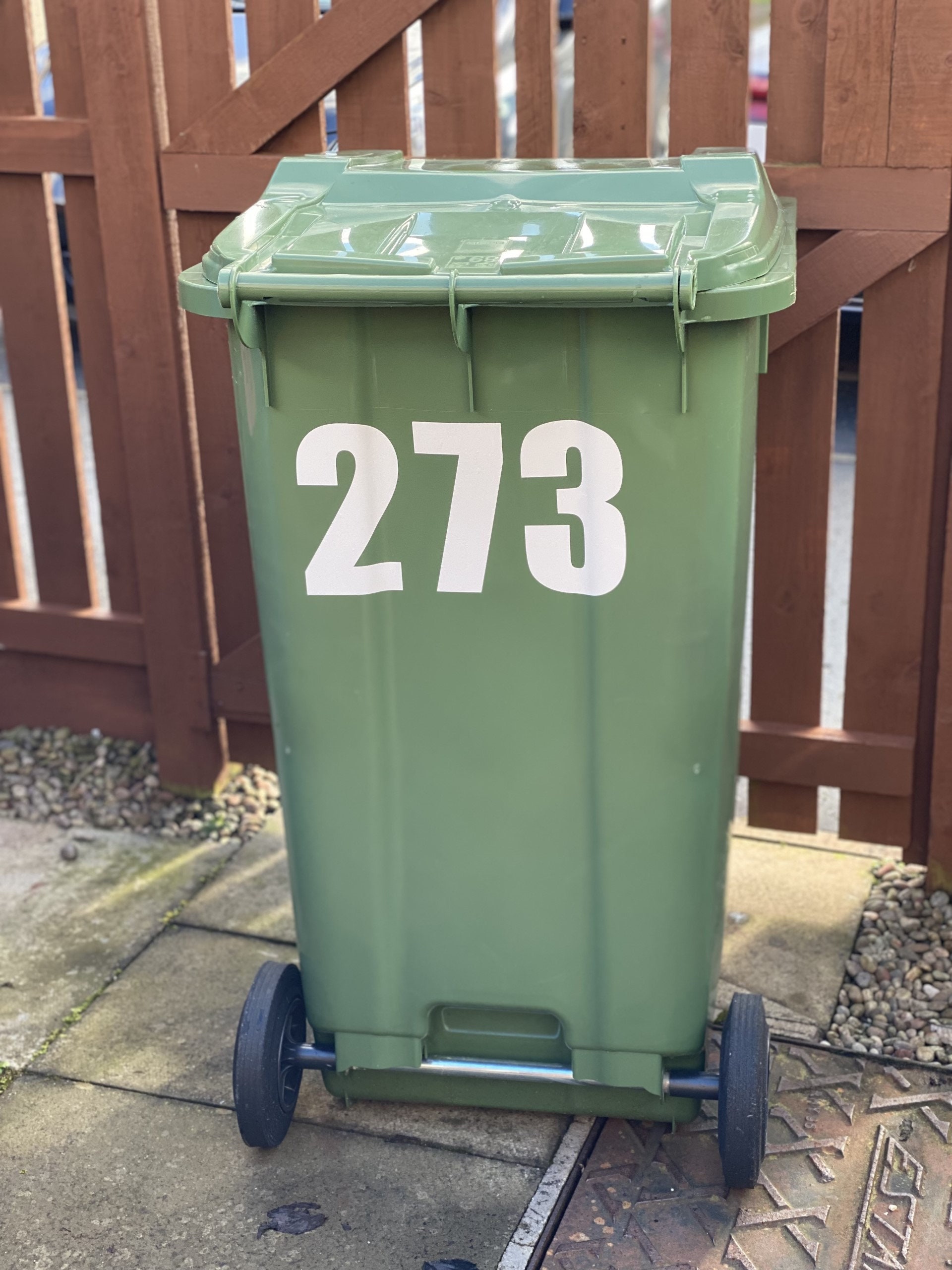Wheelie Bin Numbers, Bin Numbers, Bin Stickers, Custom Wheelie Bin ...