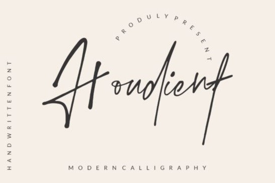 Houdient Font, Cricut Font, Bold Fonts, Casual Font, Modern Font ...