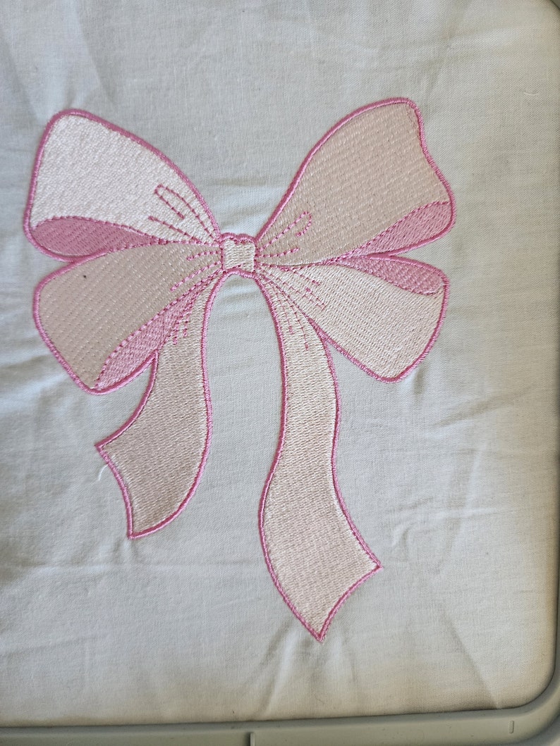 Large Bow Embroidery File | 3 Sizes | Machine Embroidery - Etsy