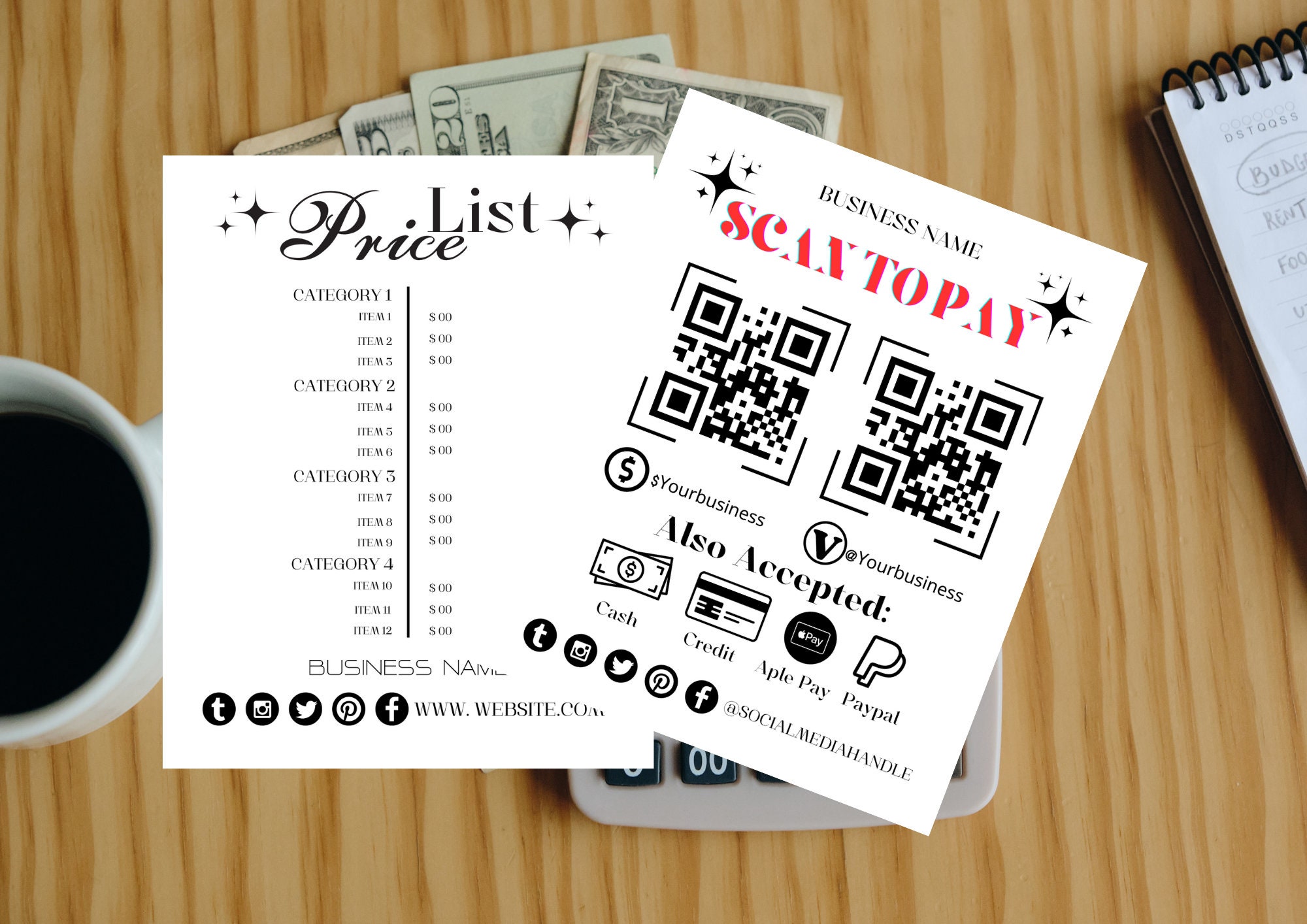 Retro Scan to Pay Sign - Etsy