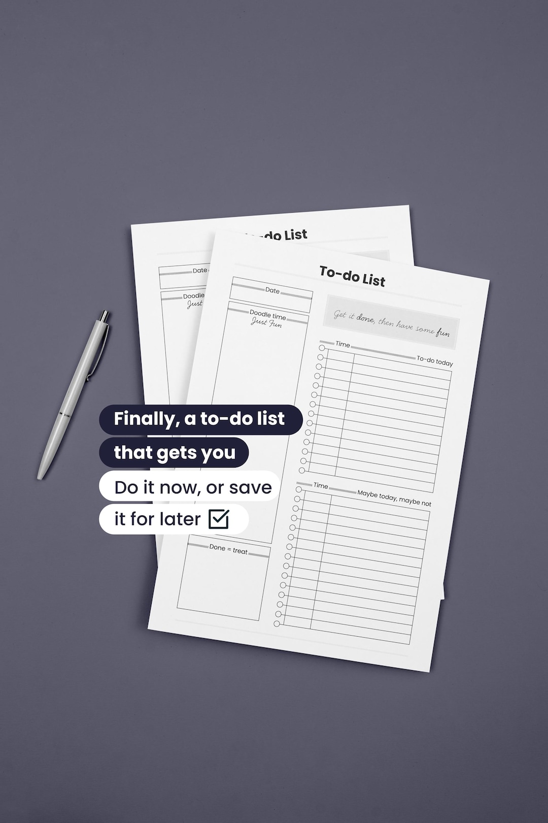 To-do List - A5+A4 - To-do List - Digital Download - Adhd-friendly To ...