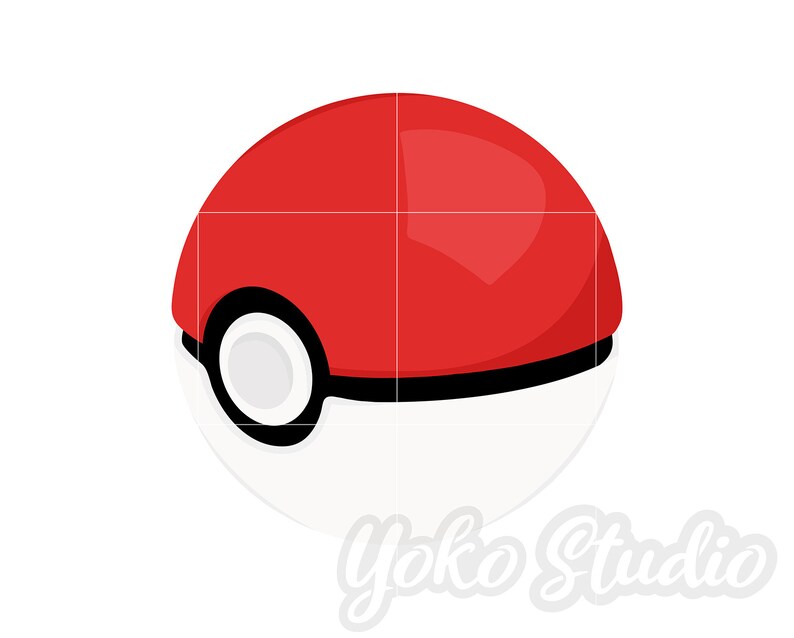 Pokeball Svg, Pokemon Digital File, Poke Cricut Vector, Download File ...