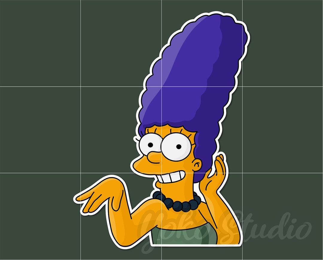 Marge, Simpsons Digital File, Cricut Vector, Download File, Clipart ...
