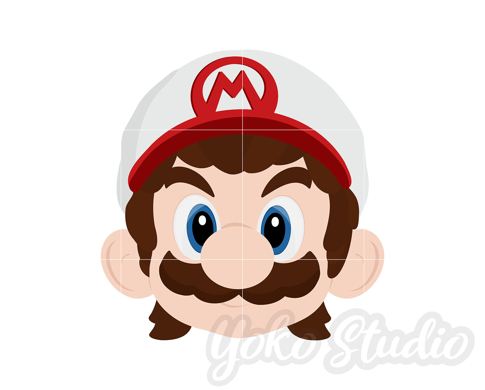 Mario Head Svg, Mario Digital File, Cricut Vector, Download File ...