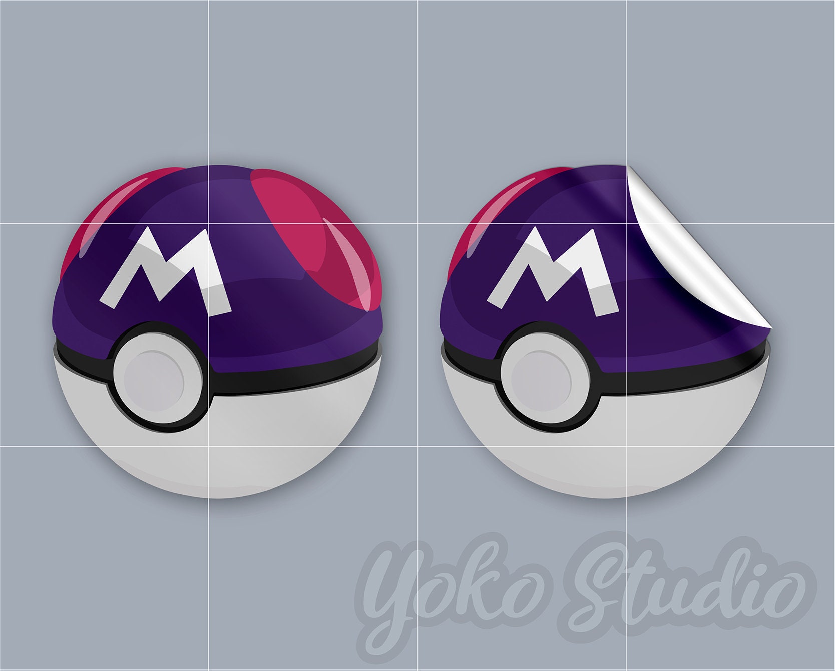 Masterball Svg, Pokemon Digital File, Poke Cricut Vector, Download File ...