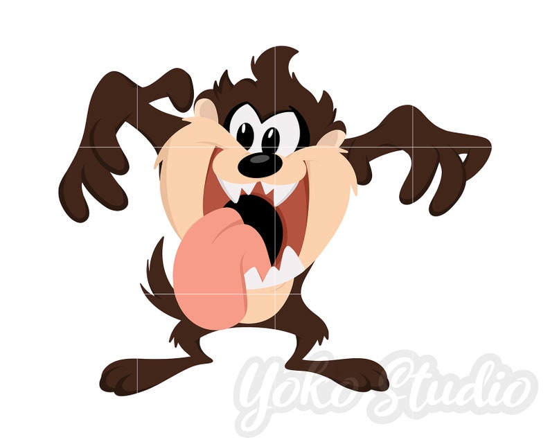 Taz Svg, Looney Tunes Digital File, Cricut Vector, Download File ...