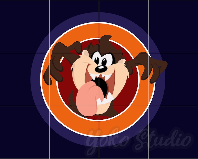 Taz Svg, Looney Tunes Digital File, Cricut Vector, Download File ...