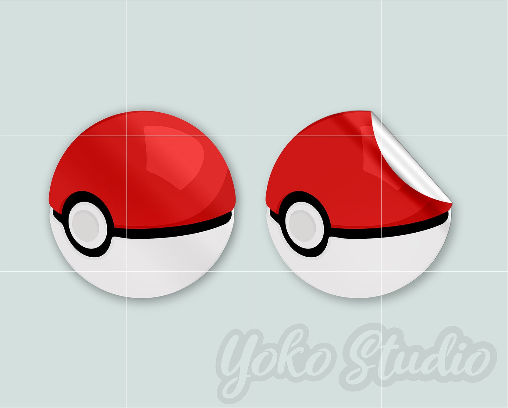 Pokeball Svg, Pokemon Digital File, Poke Cricut Vector, Download File ...