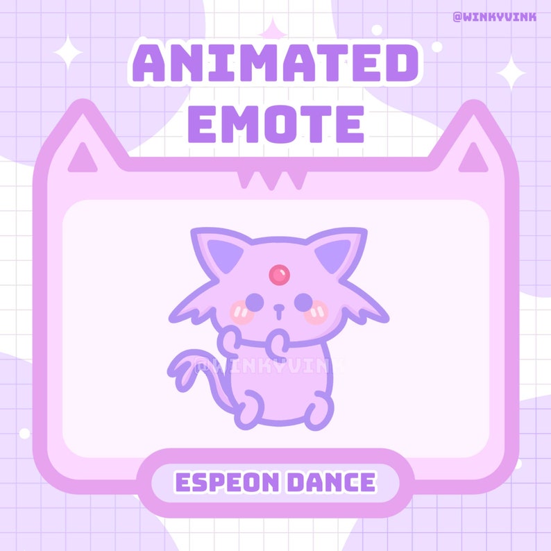 Animated Espeon Dance Bling Bang Bang Born Emote | Twitch, Discord ...