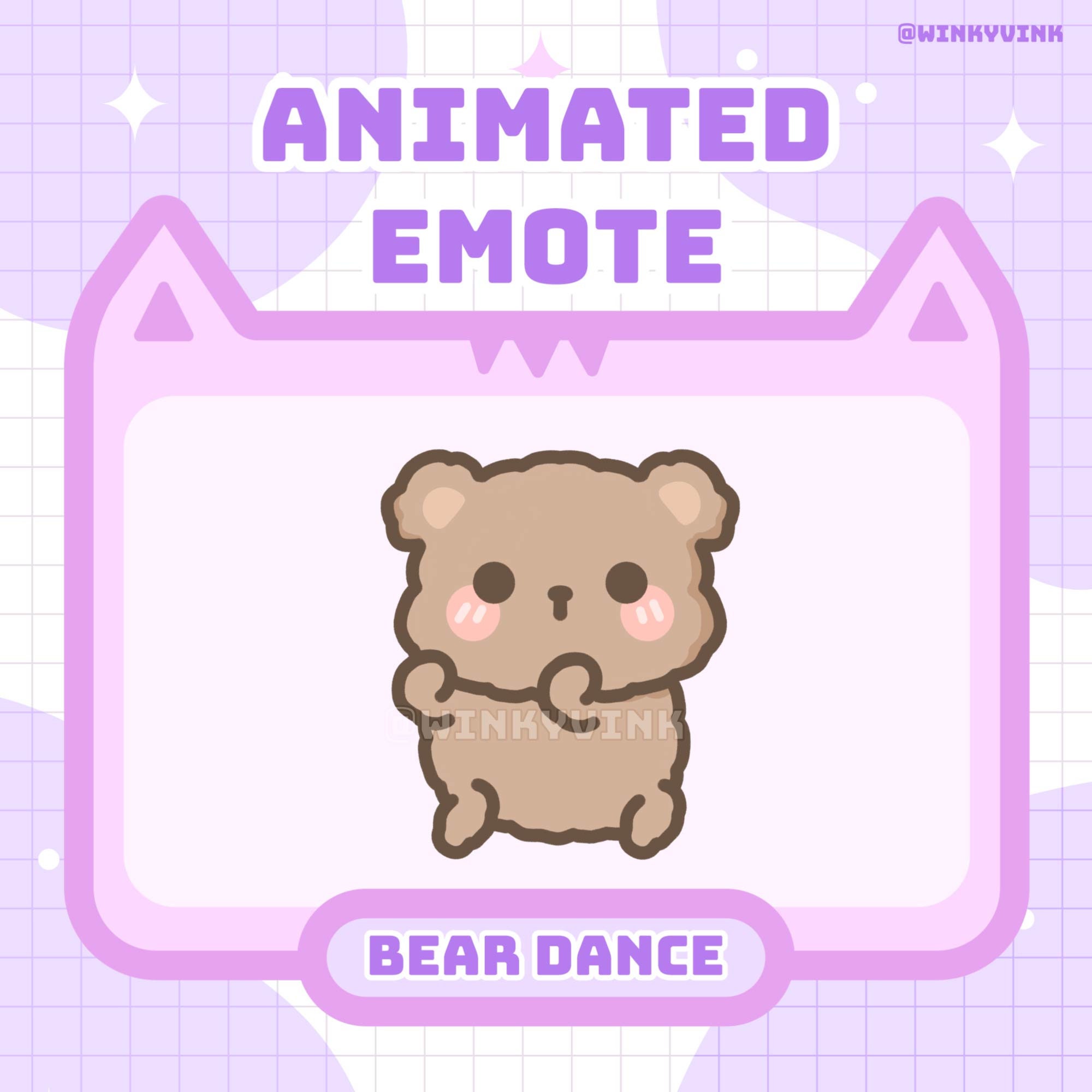 Animated Bear Dance Bling Bang Bang Born Emote | Twitch, Discord ...