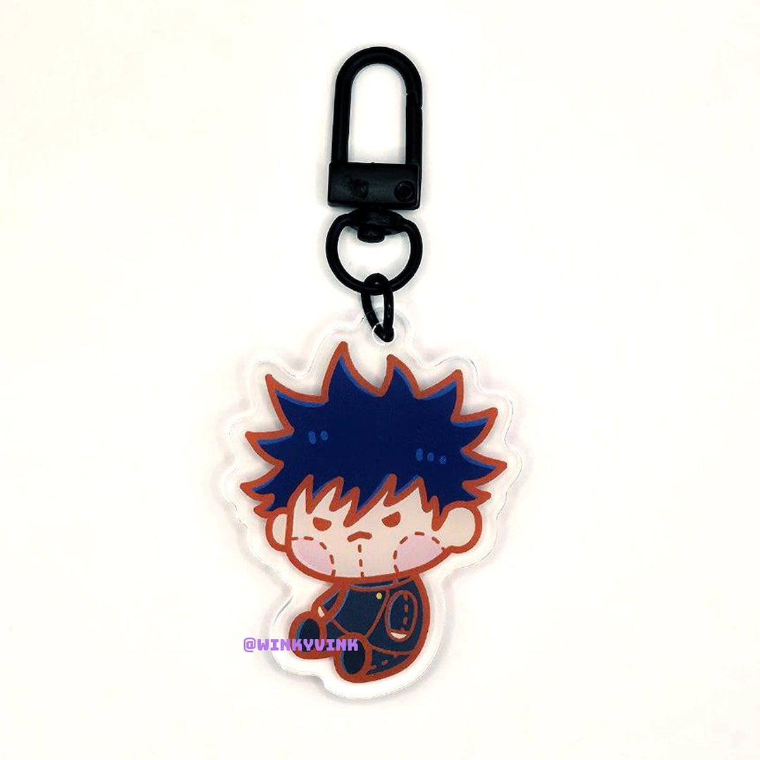 Cute Plushie Style JJK Jujutsu Kaisen Megumi Fushiguro Acrylic Keychain ...