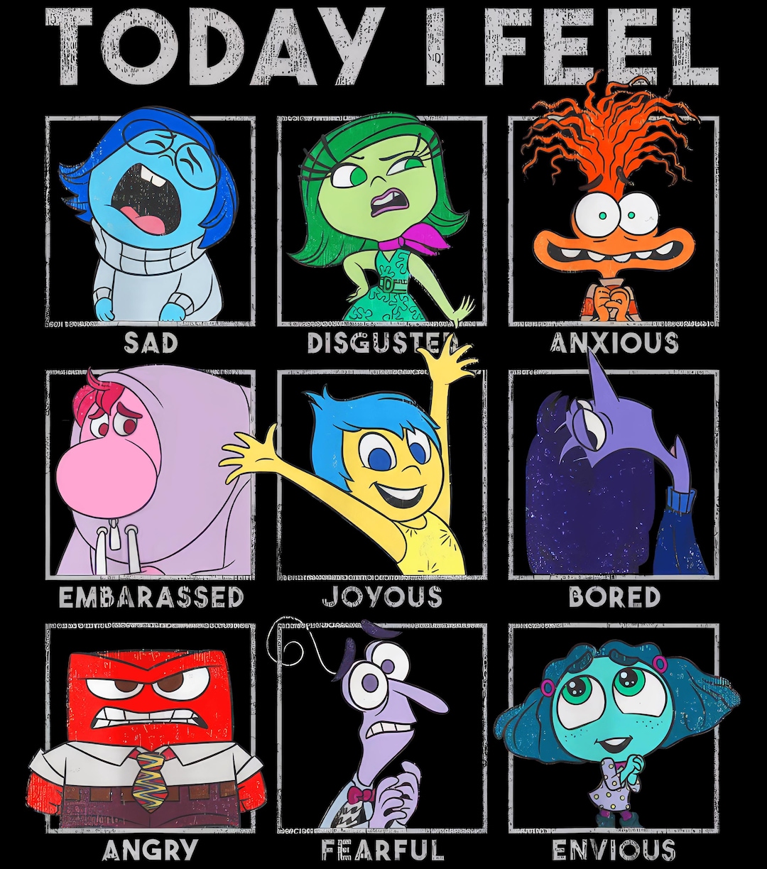 Inside Out 2 Personajes Svg Png, Svg para Cricut, Inside Out 2 Png Svg ...