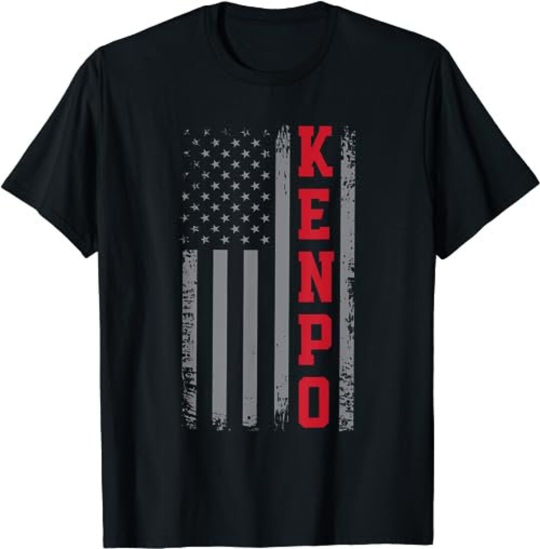 American Kenpo Karate Design USA Flag Martial Art Fighter T-shirt ...