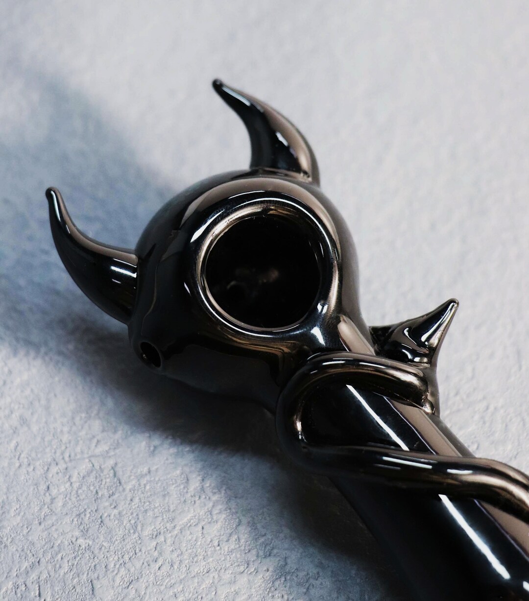 5 Devil Glass Pipe,glass Pipes Smoking Hand Pipe Glass Handmade Unique ...