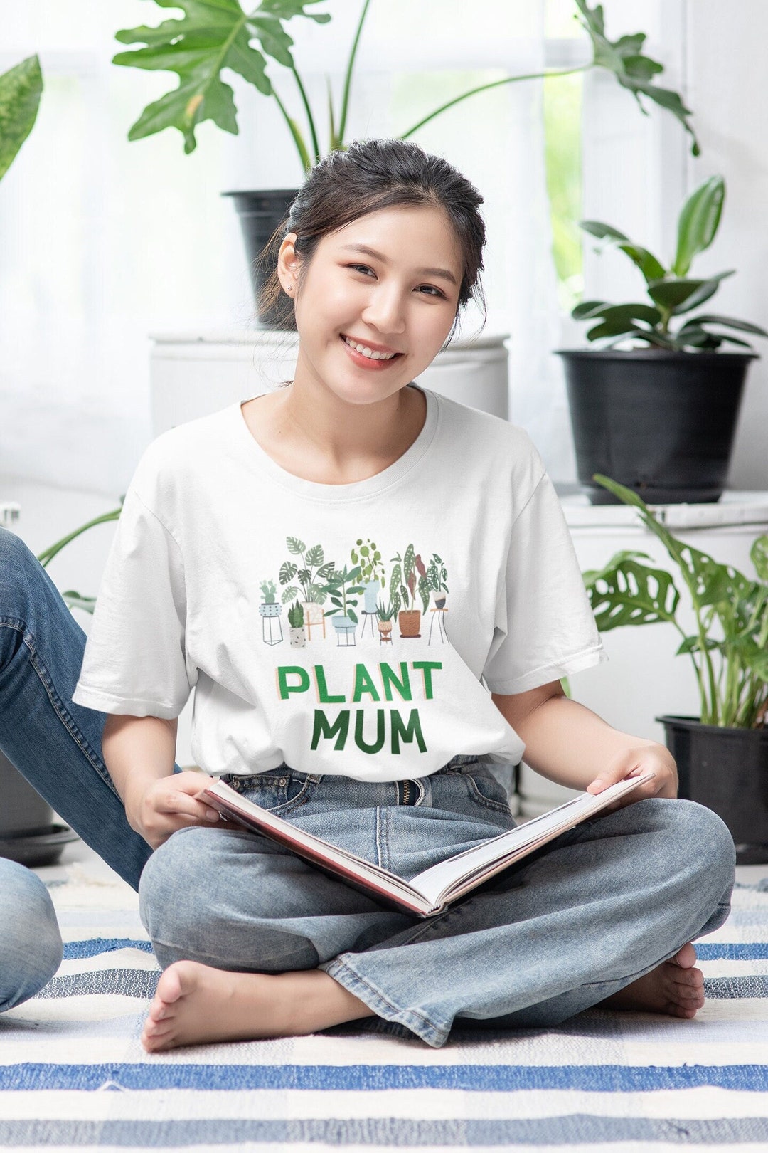 Plant Mum T-shirt, Monstera, Plants Not Children, Funny Meme T Shirt ...