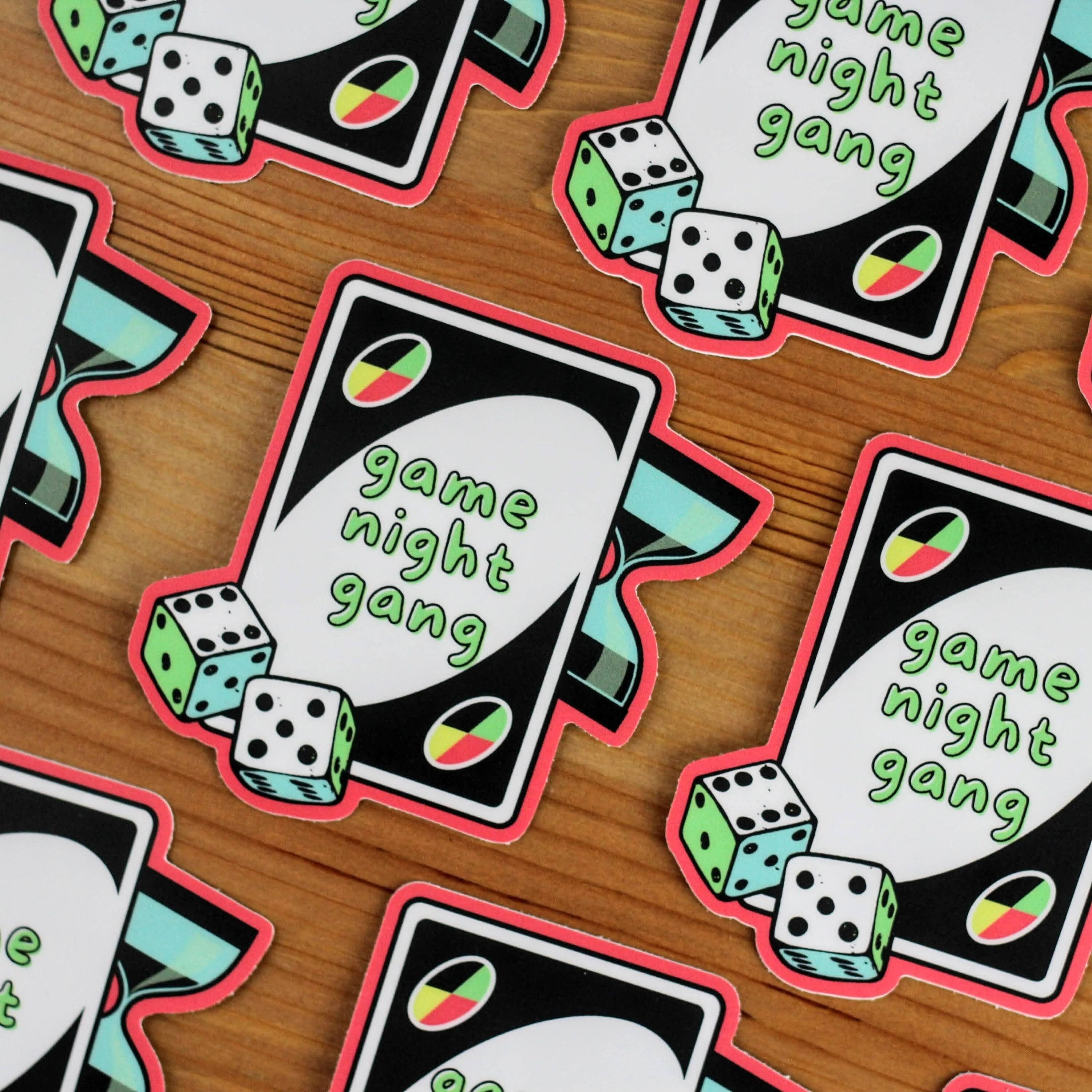 Game Night Gang 3 Inch Vinyl Sticker. Great Water Bottle or Laptop ...