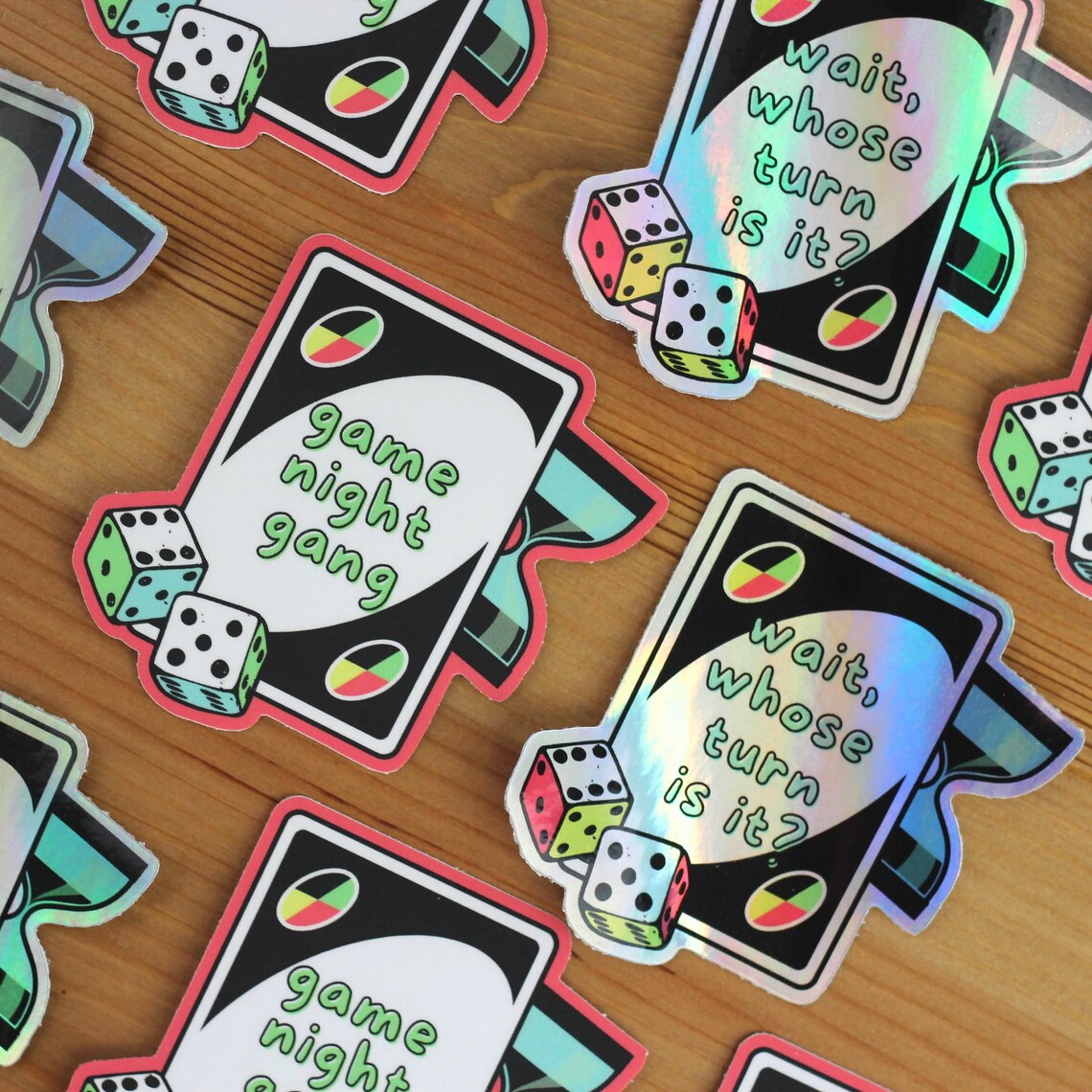 HOLOGRAPHIC "whose Turn is It" 3 Inch Vinyl Sticker for Gamers - Etsy