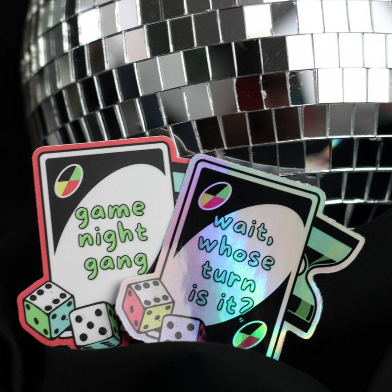 HOLOGRAPHIC whose Turn is It 3 Inch Vinyl Sticker. Water Bottle or ...