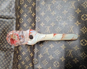 Hammer Glass Pipe // Heady Pipe // Cane Worked Earth Tone Fade Color ...