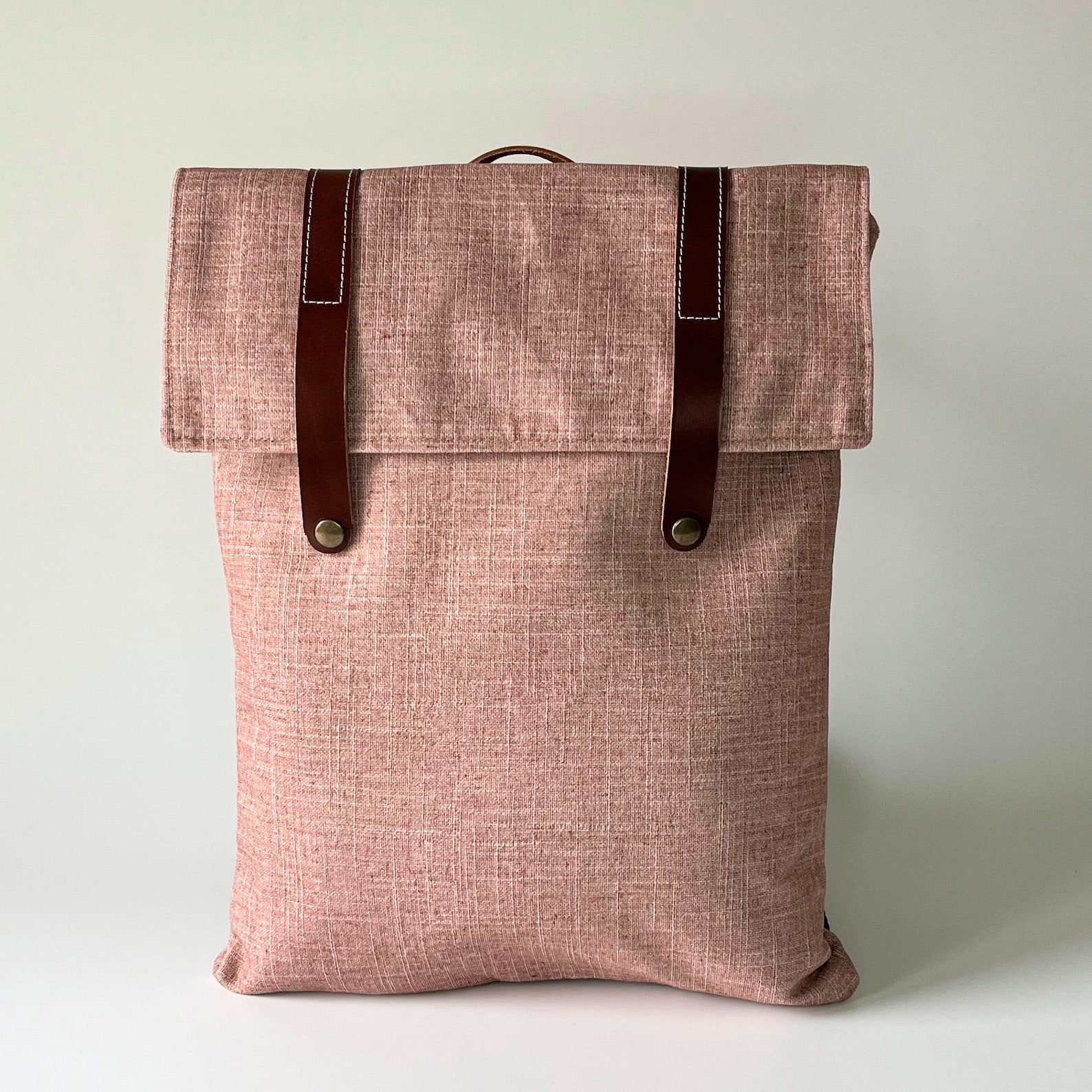 Backpack With Lid, Backpack With Zipper, Fabric Backpack, Casual ...