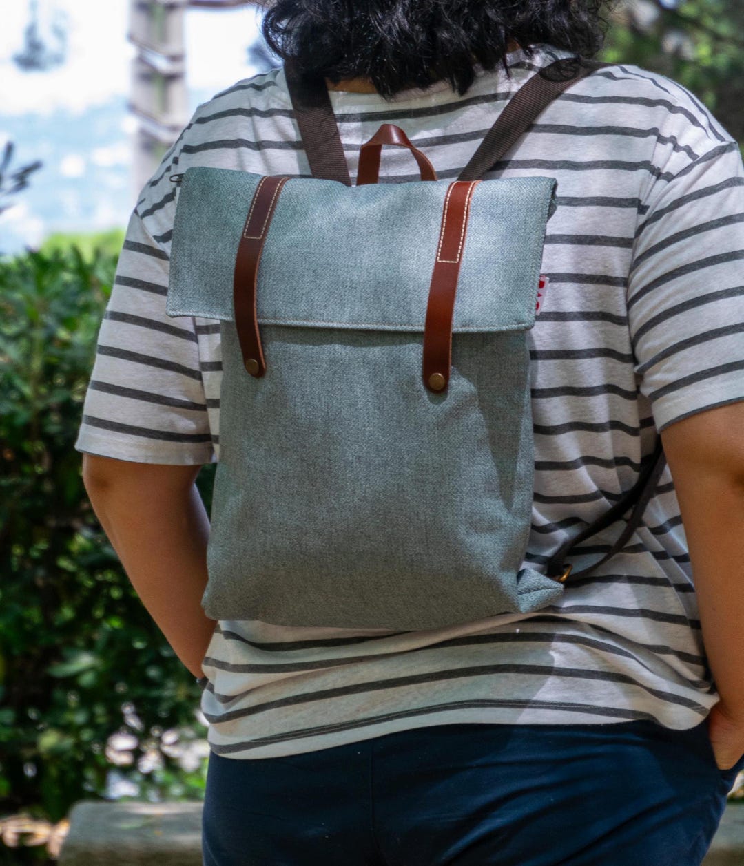 Zippered Backpack, Snap Backpack, Fabric Backpack, Casual Backpack ...