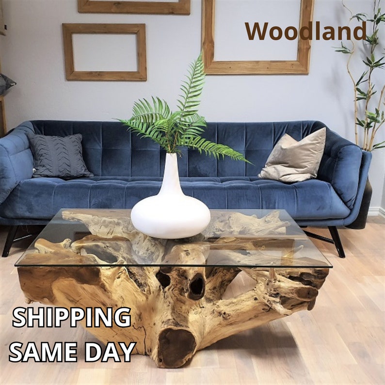 Handcrafted Teak Root Table Unique Organic Furniture for Home Decor ...