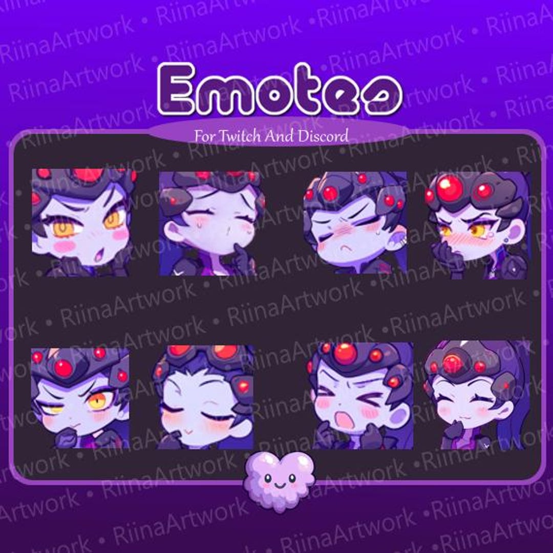Cute Widow Maker Twitch Emote for Streamer Bundle | Discord Emote ...