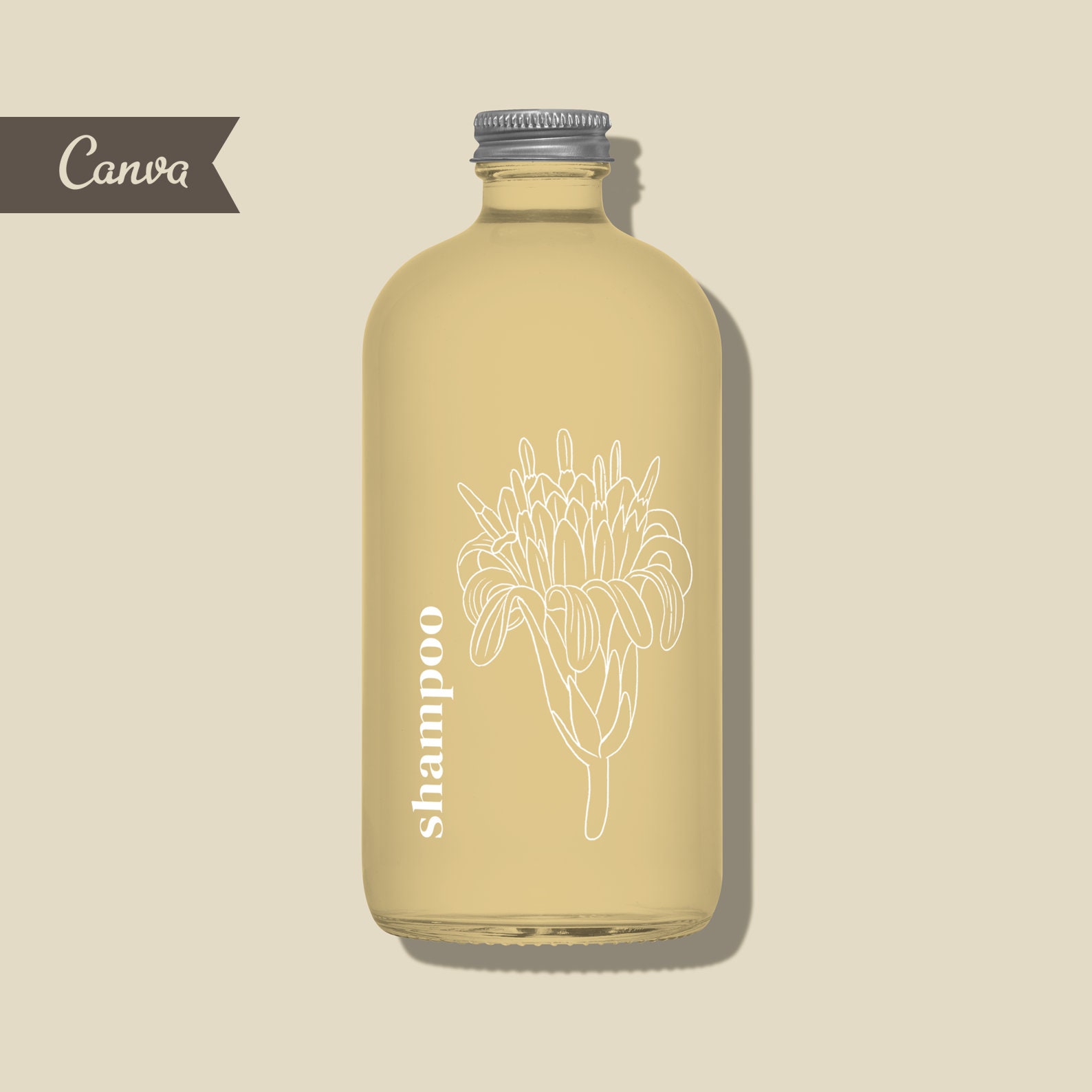 Editable Template: Shampoo Bottle Label, Conditioner Label, Shower Gel ...